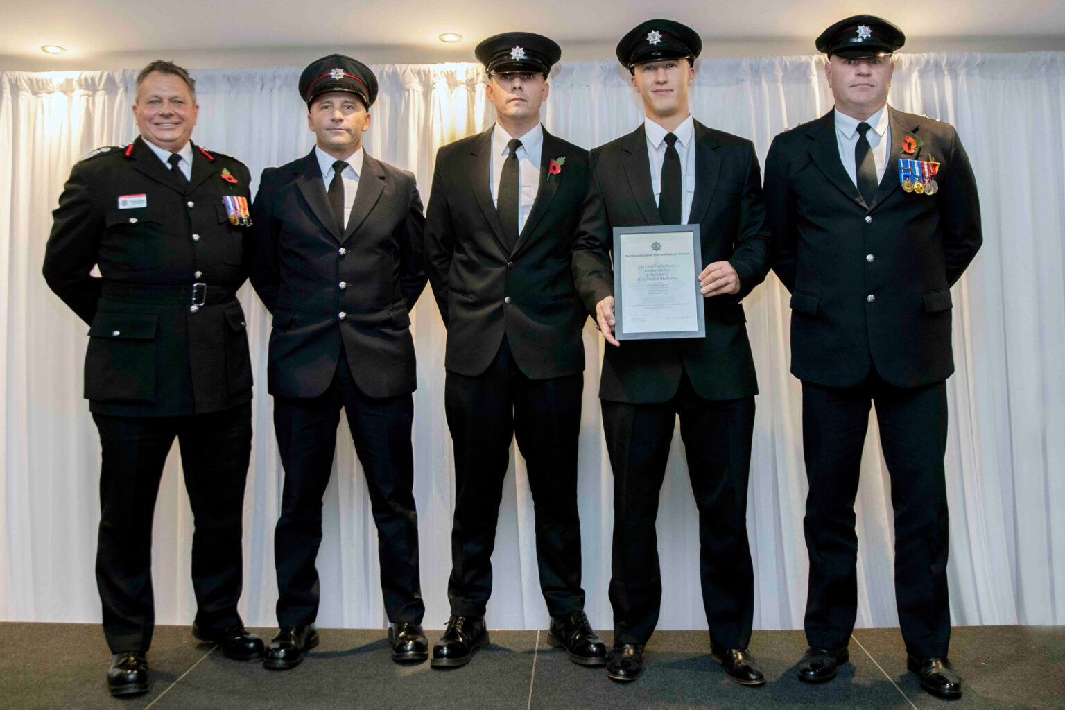 Fire staff commended for their lifesaving efforts in Northamptonshire ...
