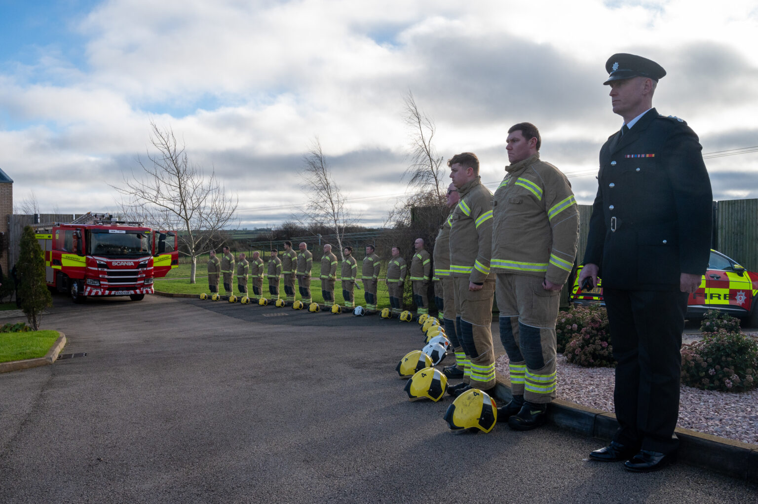 Hundreds pay tribute at funeral for Northamptonshire firefighter Gary ...