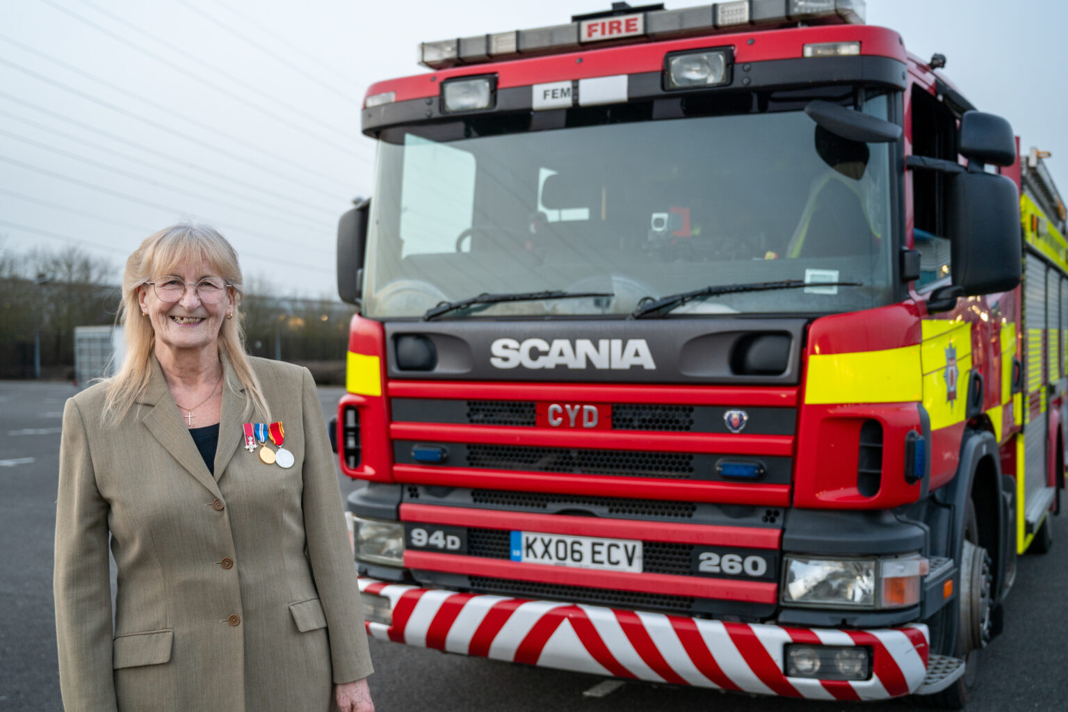 Cadet fire engine named after first Northamptonshire female on-call ...